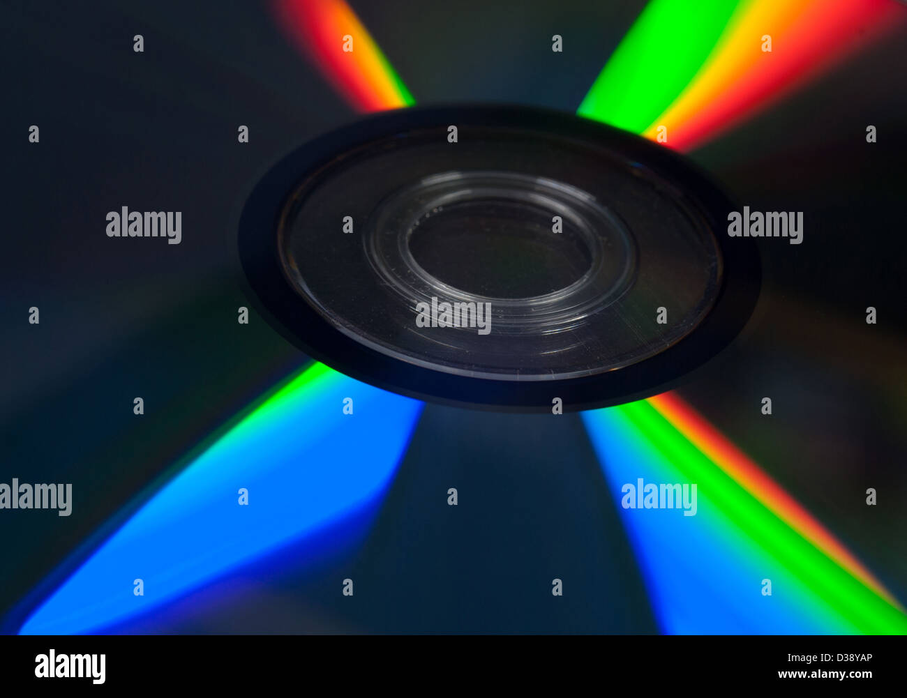blank CD or DVD disc on black background Stock Photo - Alamy