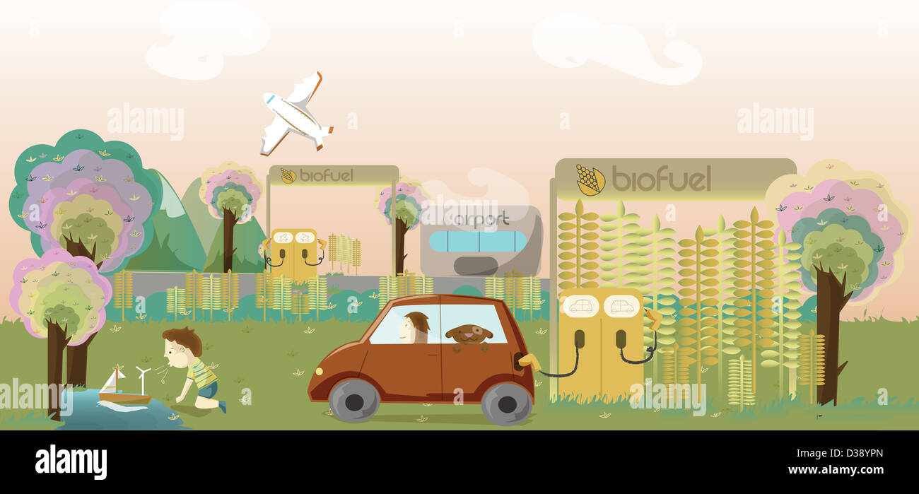 Vehicles driven from biofuel Stock Photo - Alamy