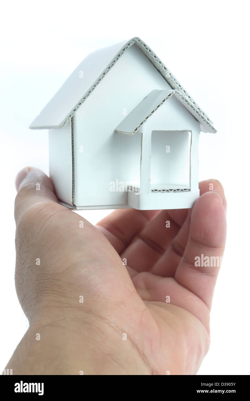 White House on the hand Stock Photo - Alamy