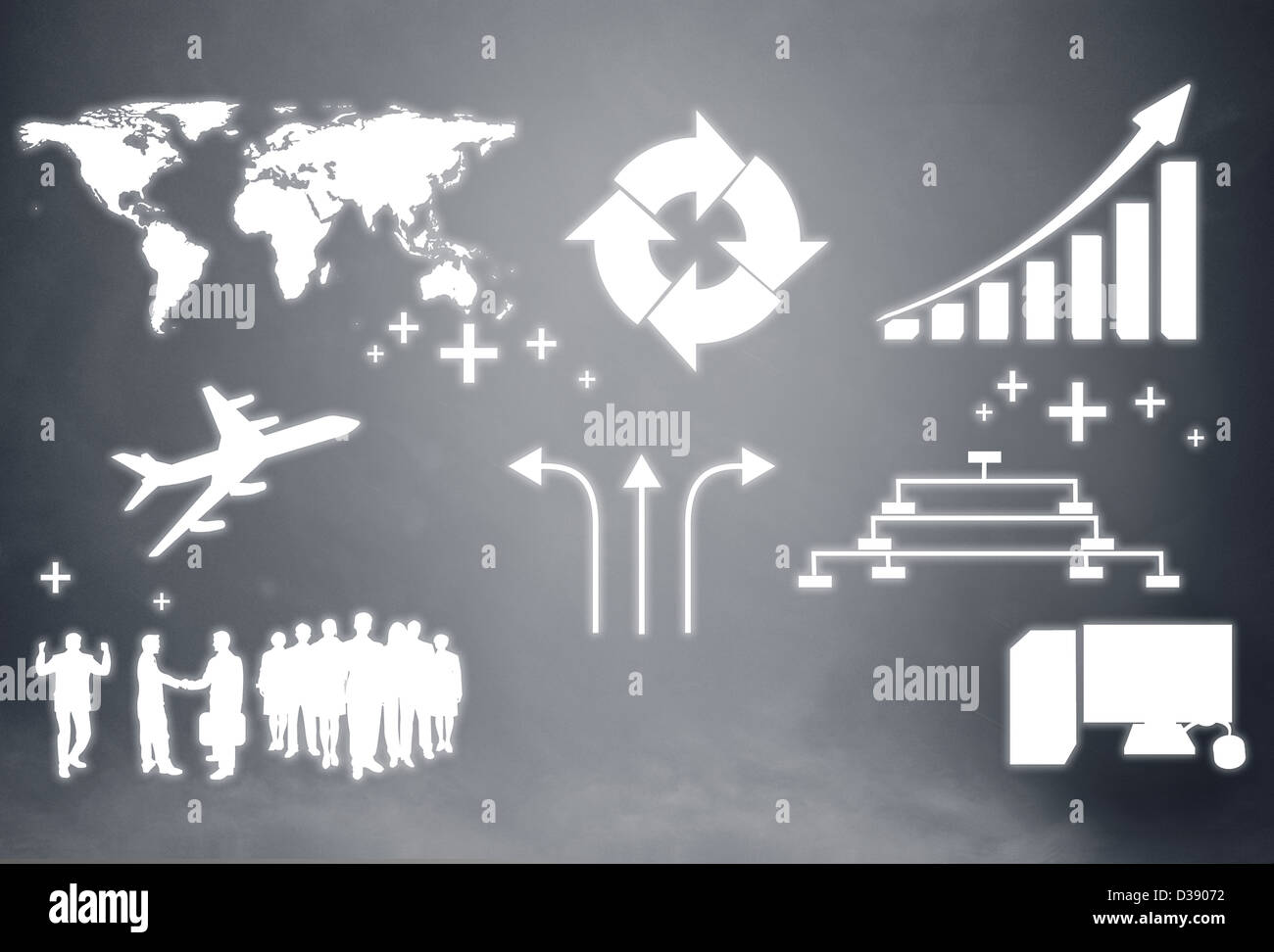 Illustration showing connections of life Stock Photo - Alamy