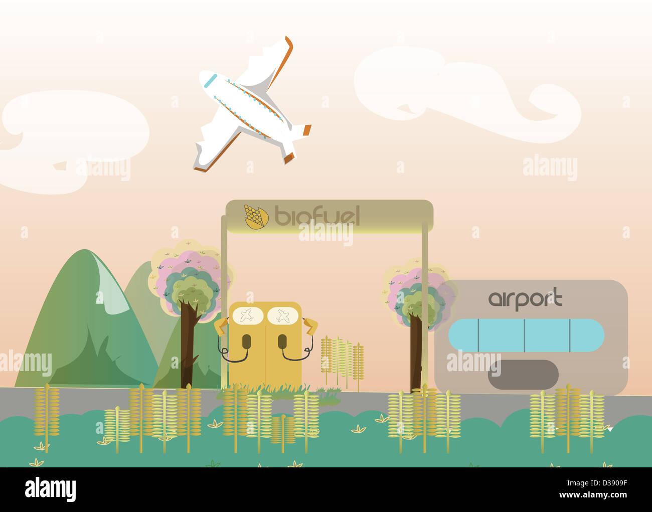 Biofuel airplane hi-res stock photography and images - Alamy