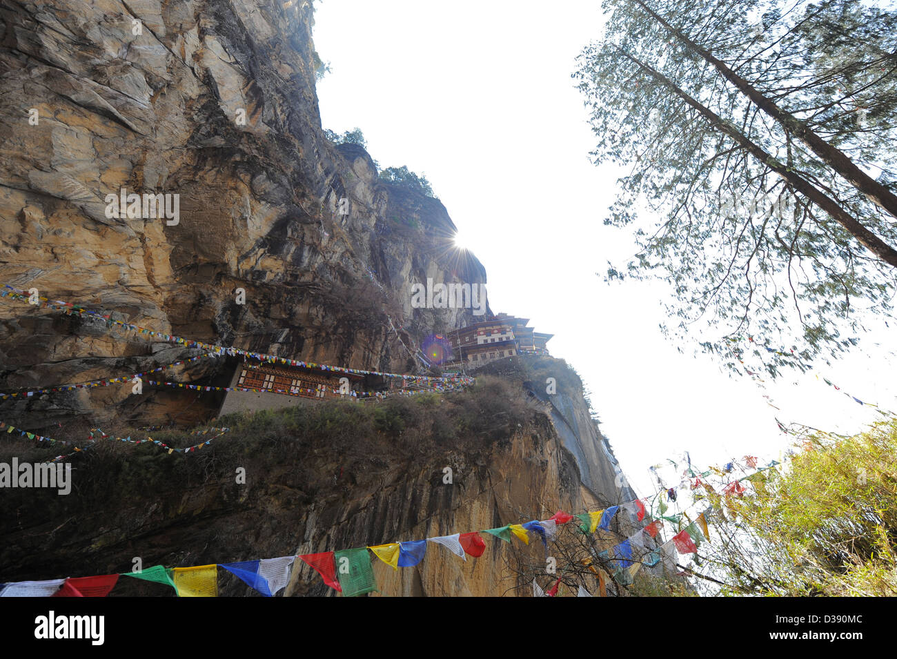 The mountain Monastery known as the Tigers Nest or Taktsang Lhakhang in ...