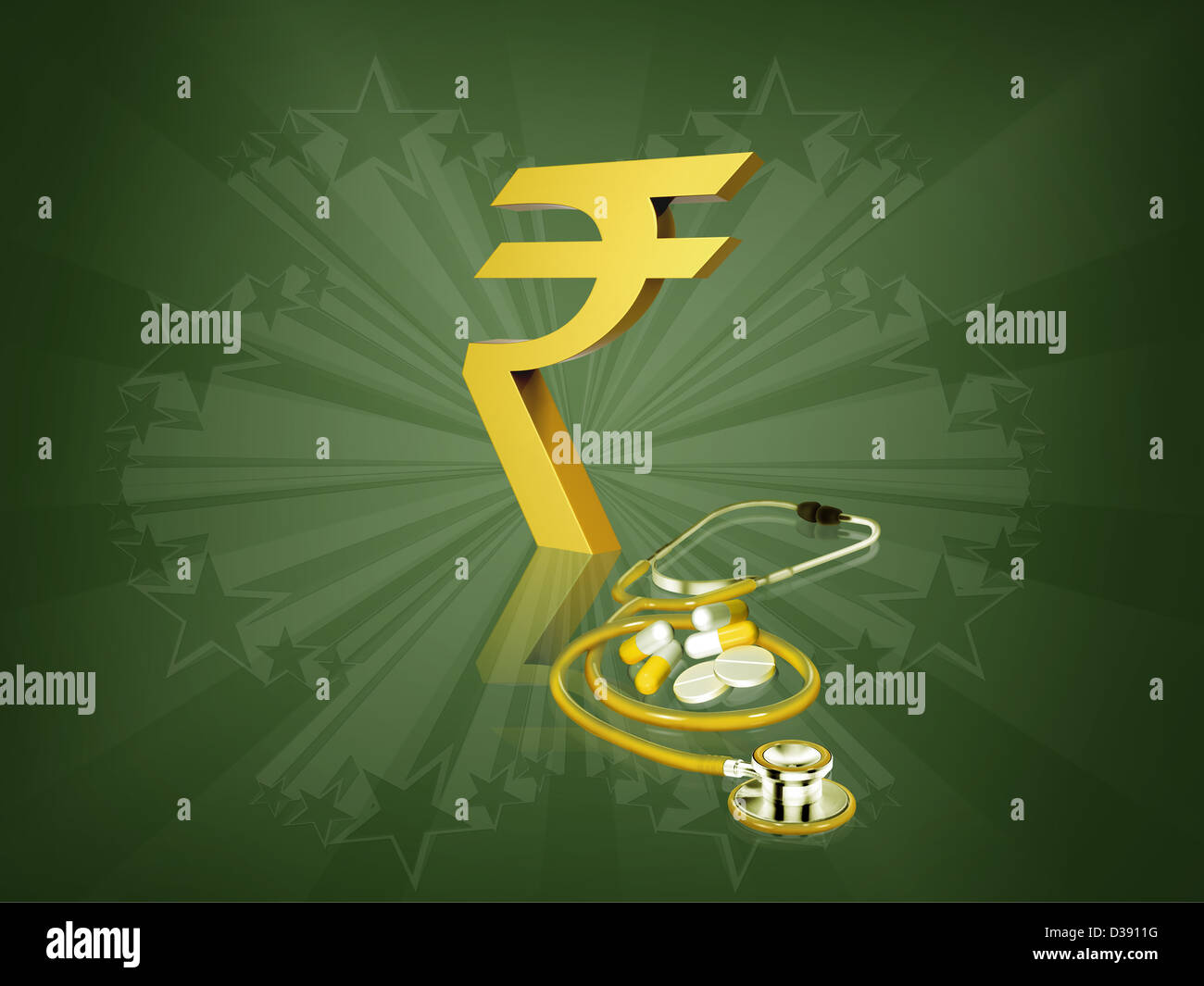 Rupee symbol 3d hi-res stock photography and images - Alamy