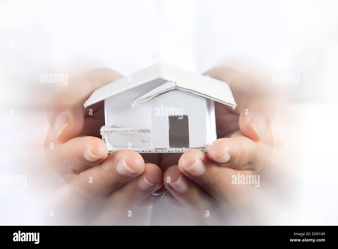 White House on the hands Stock Photo - Alamy