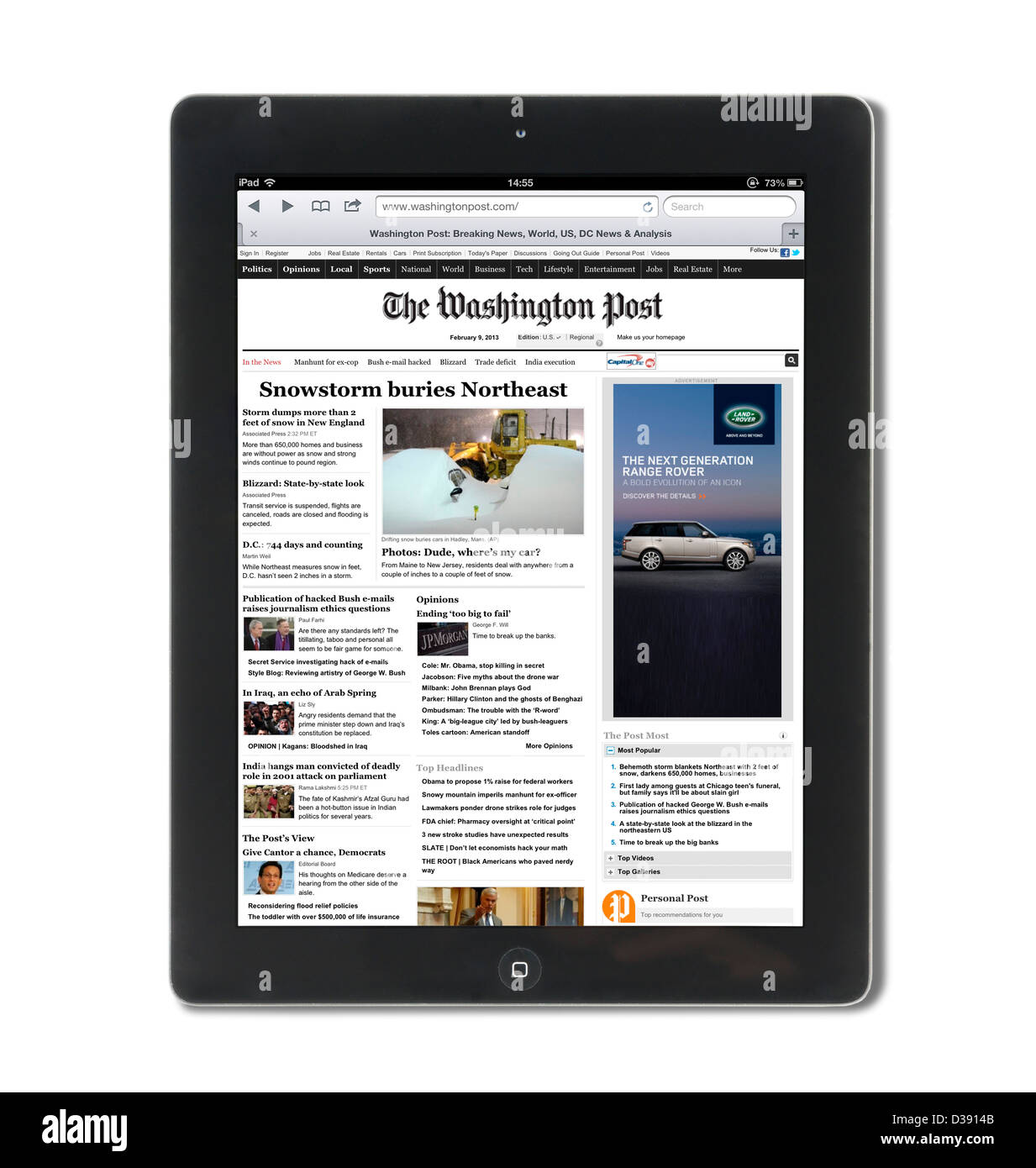 Washington post newspaper front page Cut Out Stock Images & Pictures ...