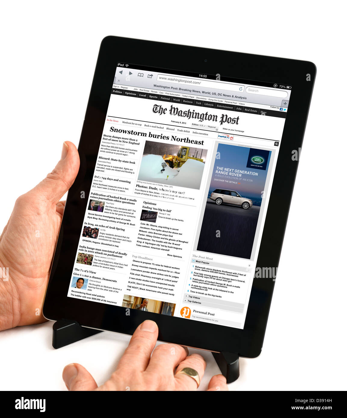 Washington post front page hi-res stock photography and images - Alamy