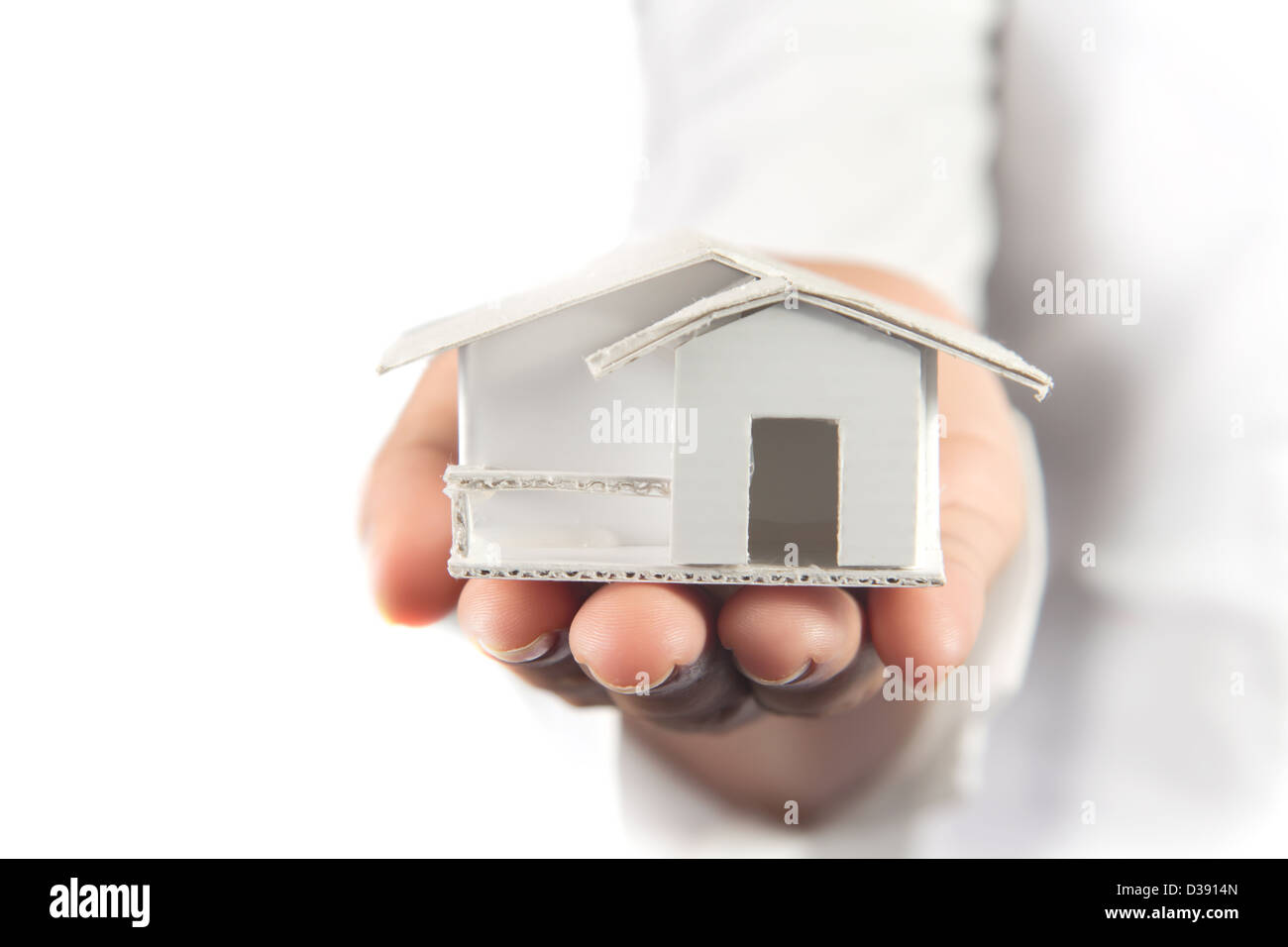 White House on the hand Stock Photo - Alamy
