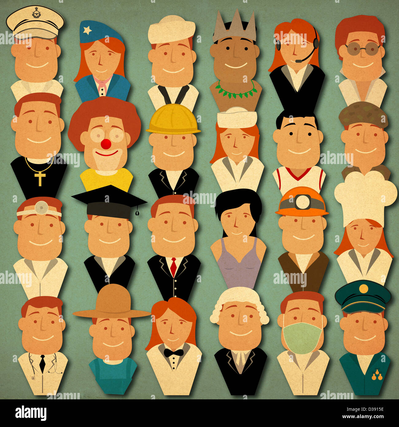 Group of people different occupations hi-res stock photography and ...