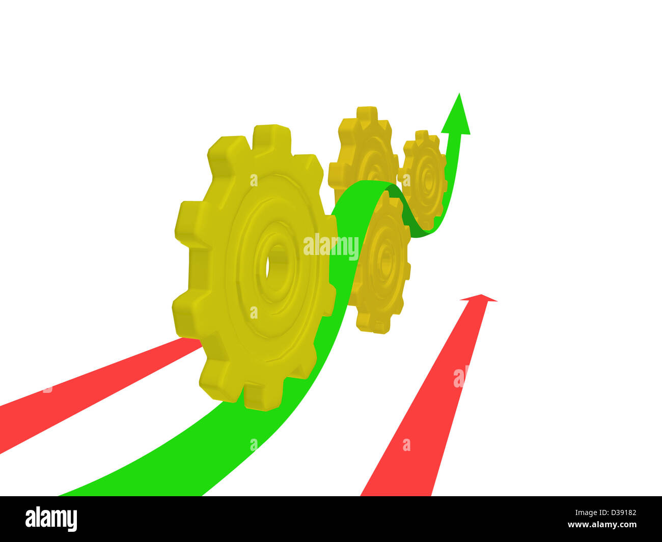 Abstract gear-driven success Stock Photo - Alamy