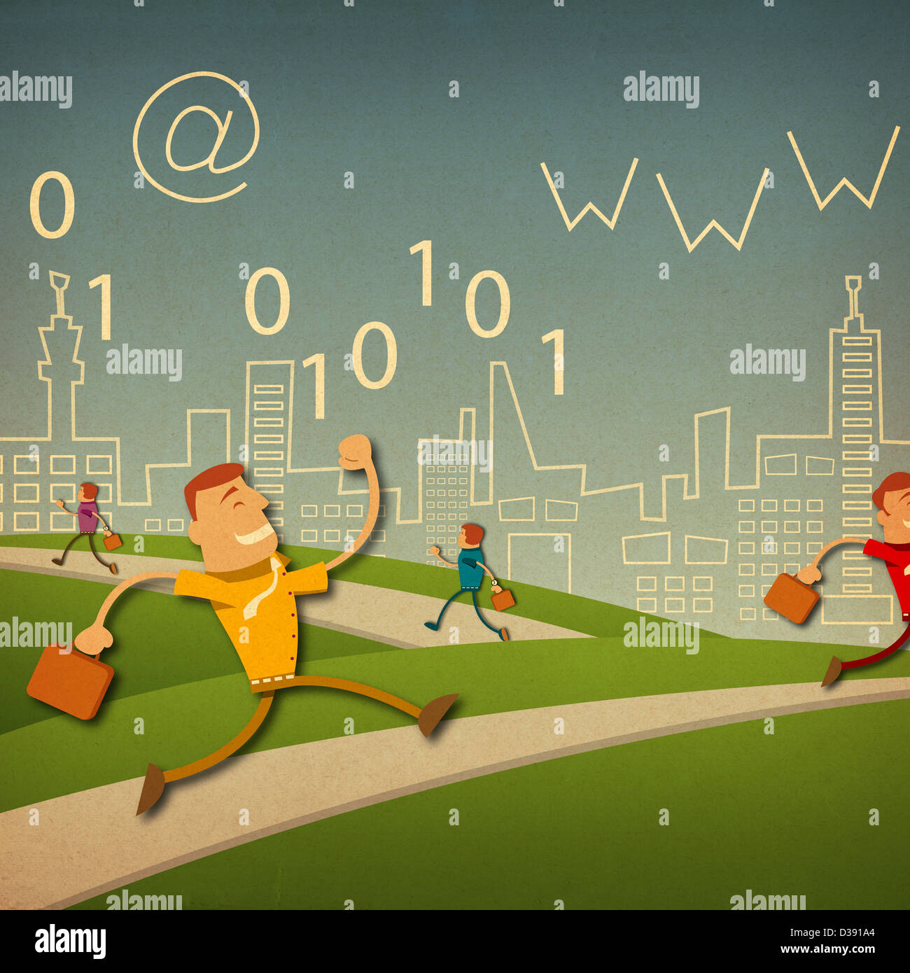 Running communication hi-res stock photography and images - Alamy