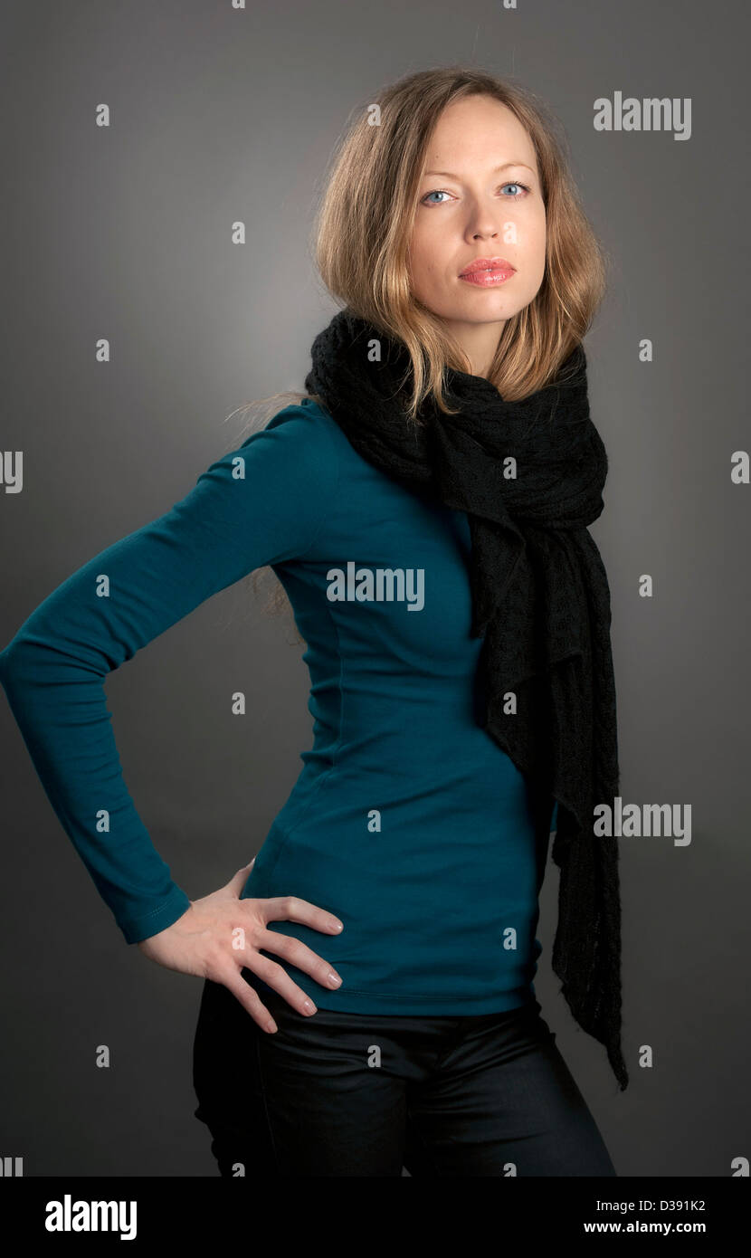 Portrait of the girl in studio Stock Photo - Alamy