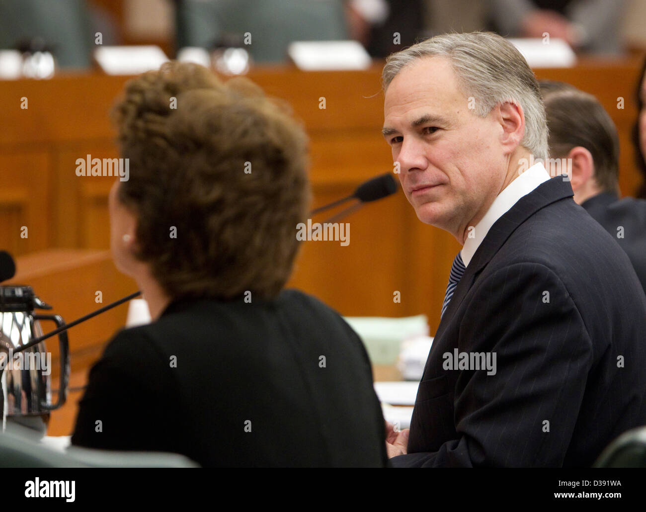 Texas Attorney General Greg Abbott, gives testimony on budget issues ...