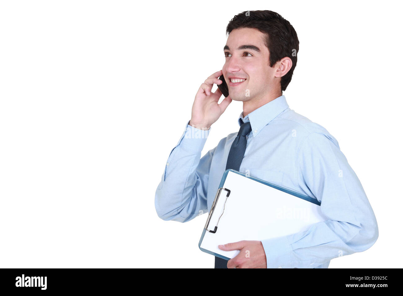 Cellphone businessman on call Cut Out Stock Images & Pictures - Alamy