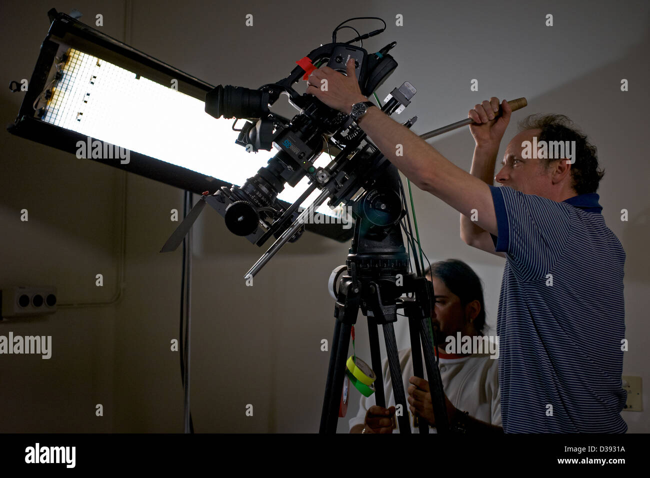 Berlin, Germany, cinematographer Frank Bruenner during filming Stock ...