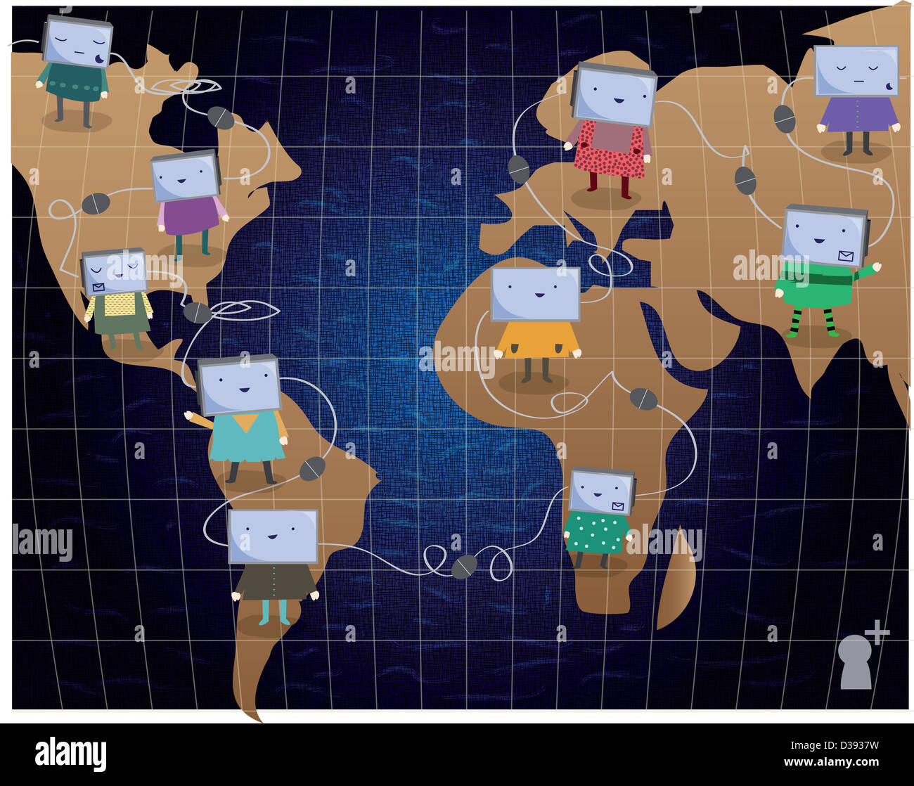 Global infrastructure map hi-res stock photography and images - Alamy