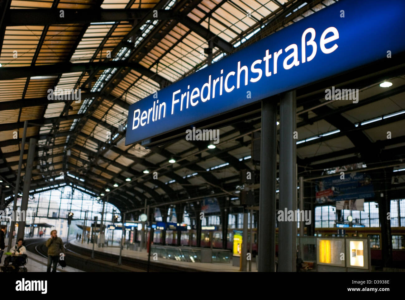 Berlin, Germany, shield Berlin Friedrichstrasse Stock Photo - Alamy
