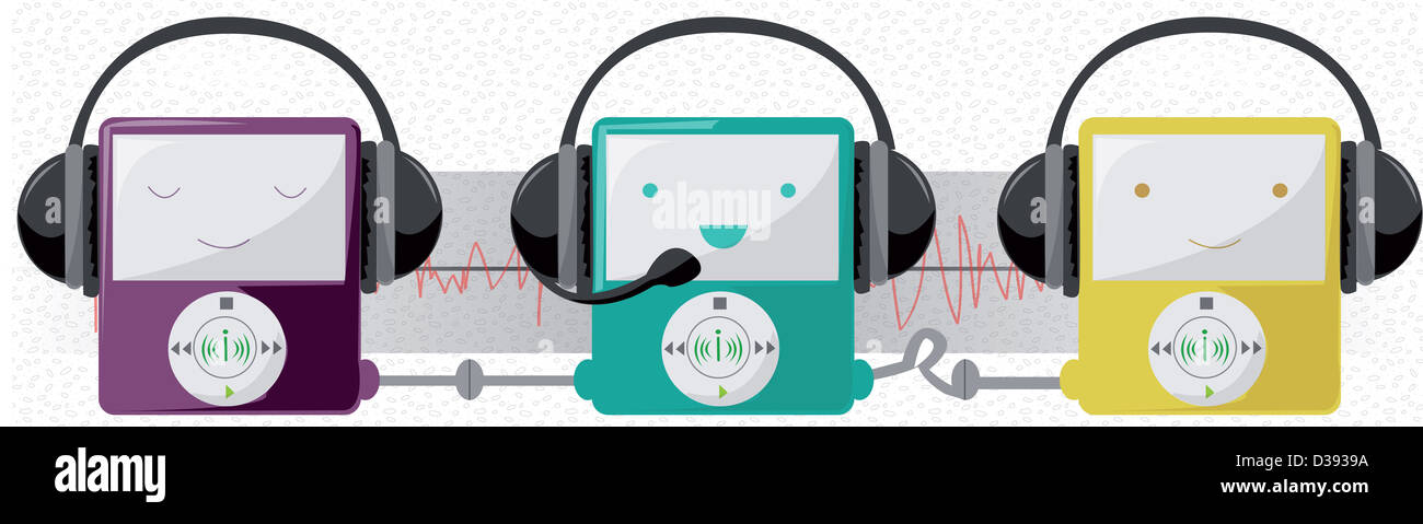 Illustrative representation of communication Stock Photo - Alamy