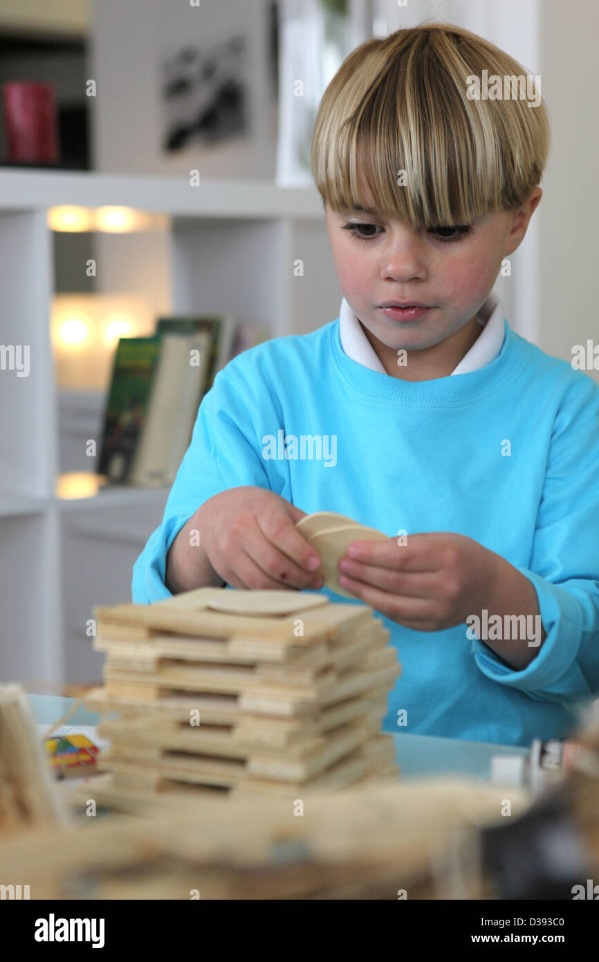 little boy at play Stock Photo - Alamy
