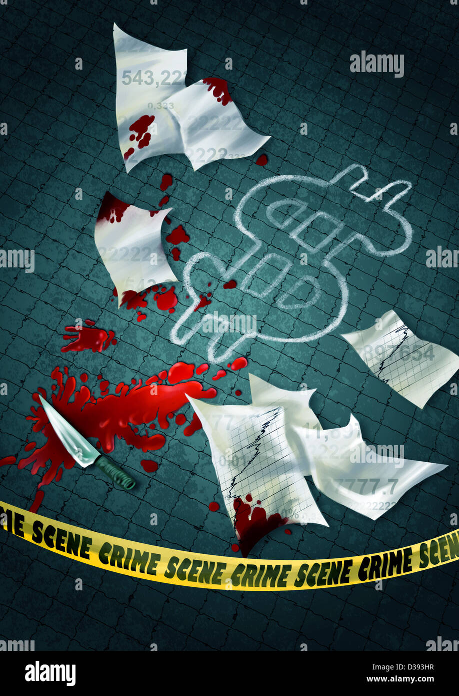 Crime scene art hi-res stock photography and images - Alamy
