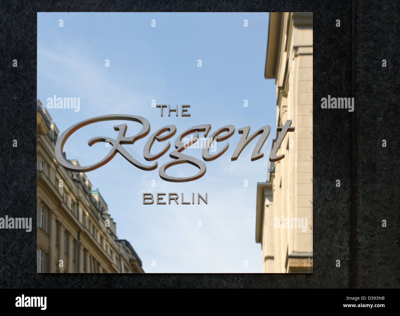 Berlin, Germany, Shield of The Regent Berlin Stock Photo - Alamy