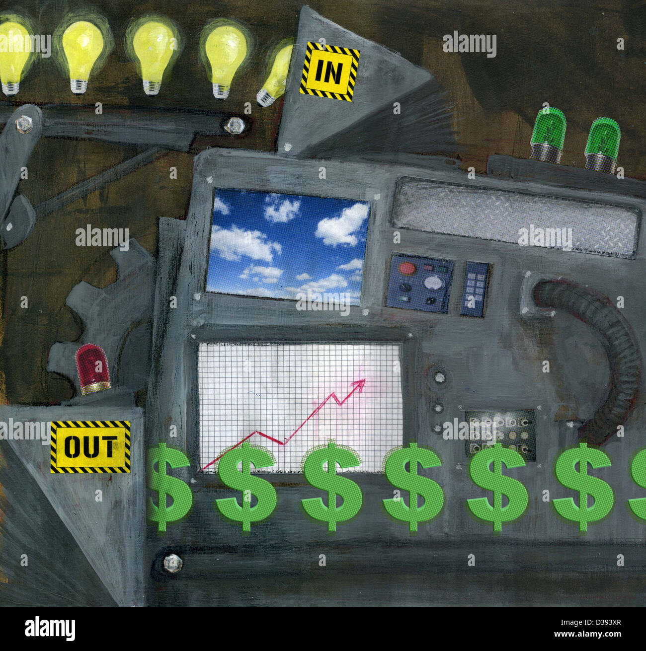 Creative ideas resulting in high earnings Stock Photo - Alamy
