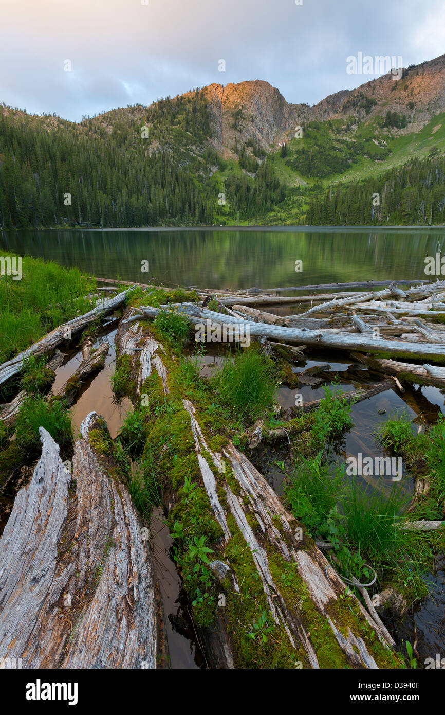 Rainbow Lake in the Anaconda Pintler Wilderness, Montana. USA. Summer ...