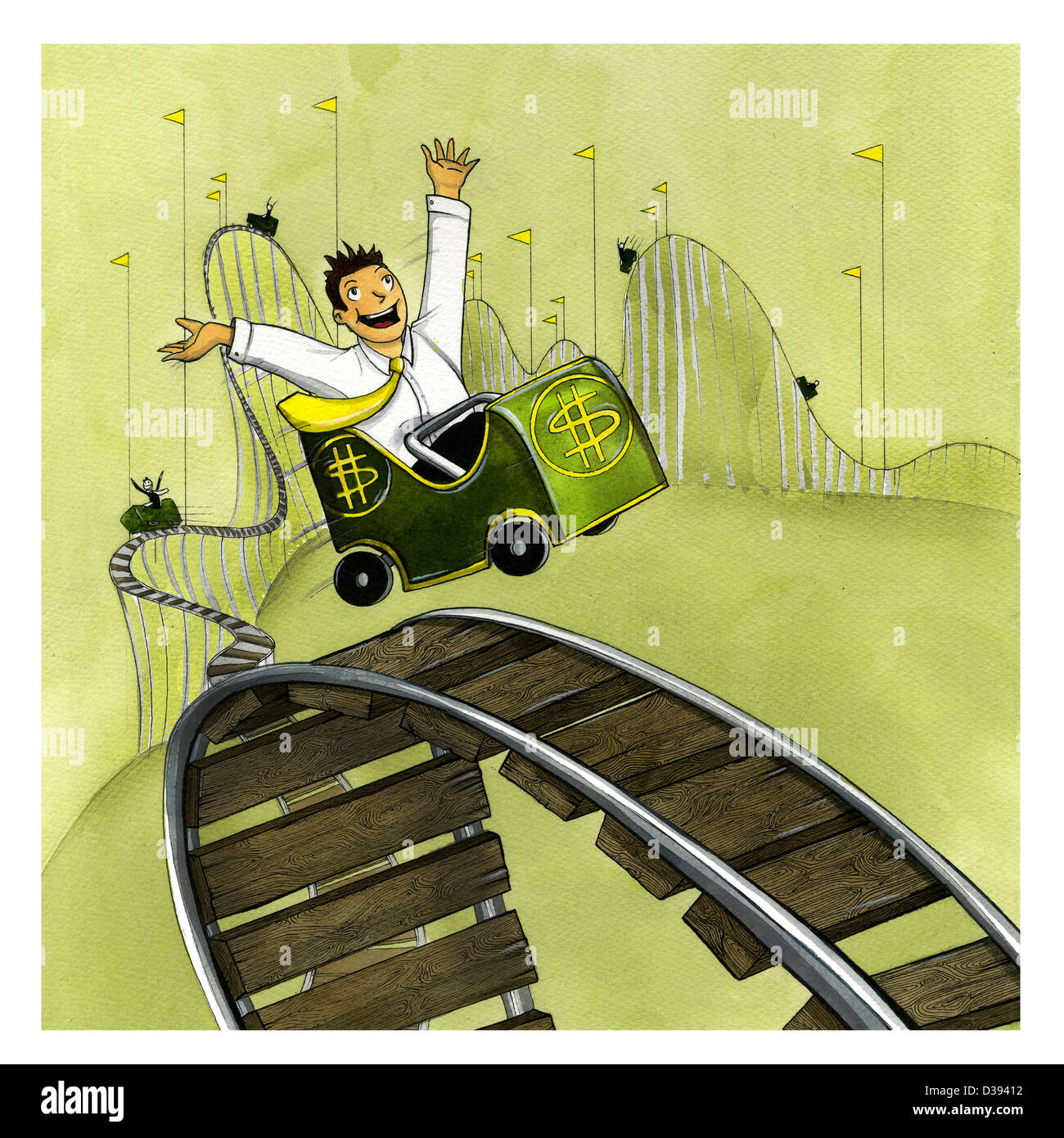 Young mad people making Cut Out Stock Images & Pictures - Alamy