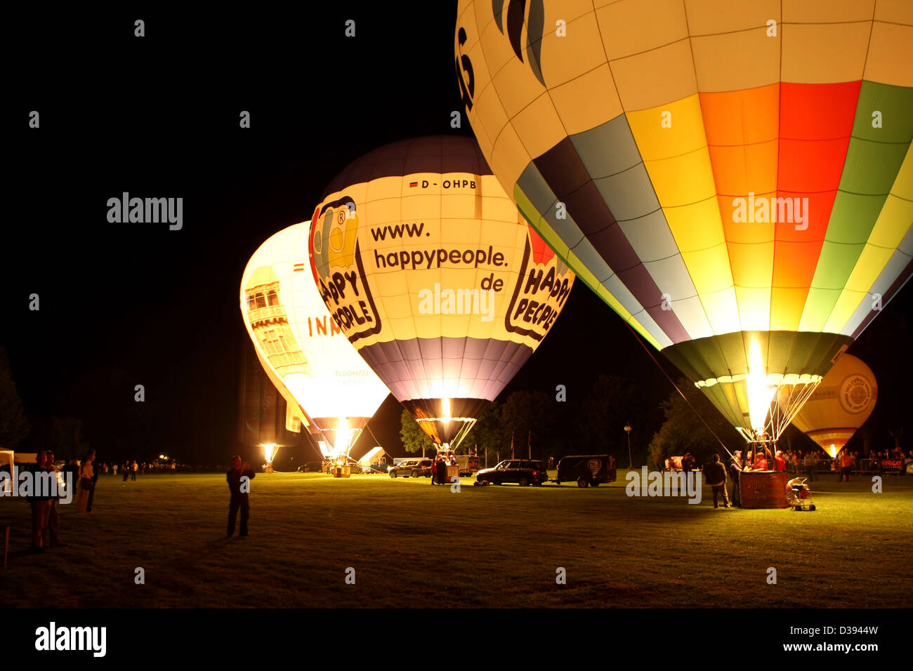 Leipzig, Germany, hot air balloons at the 15th Saxonia International ...