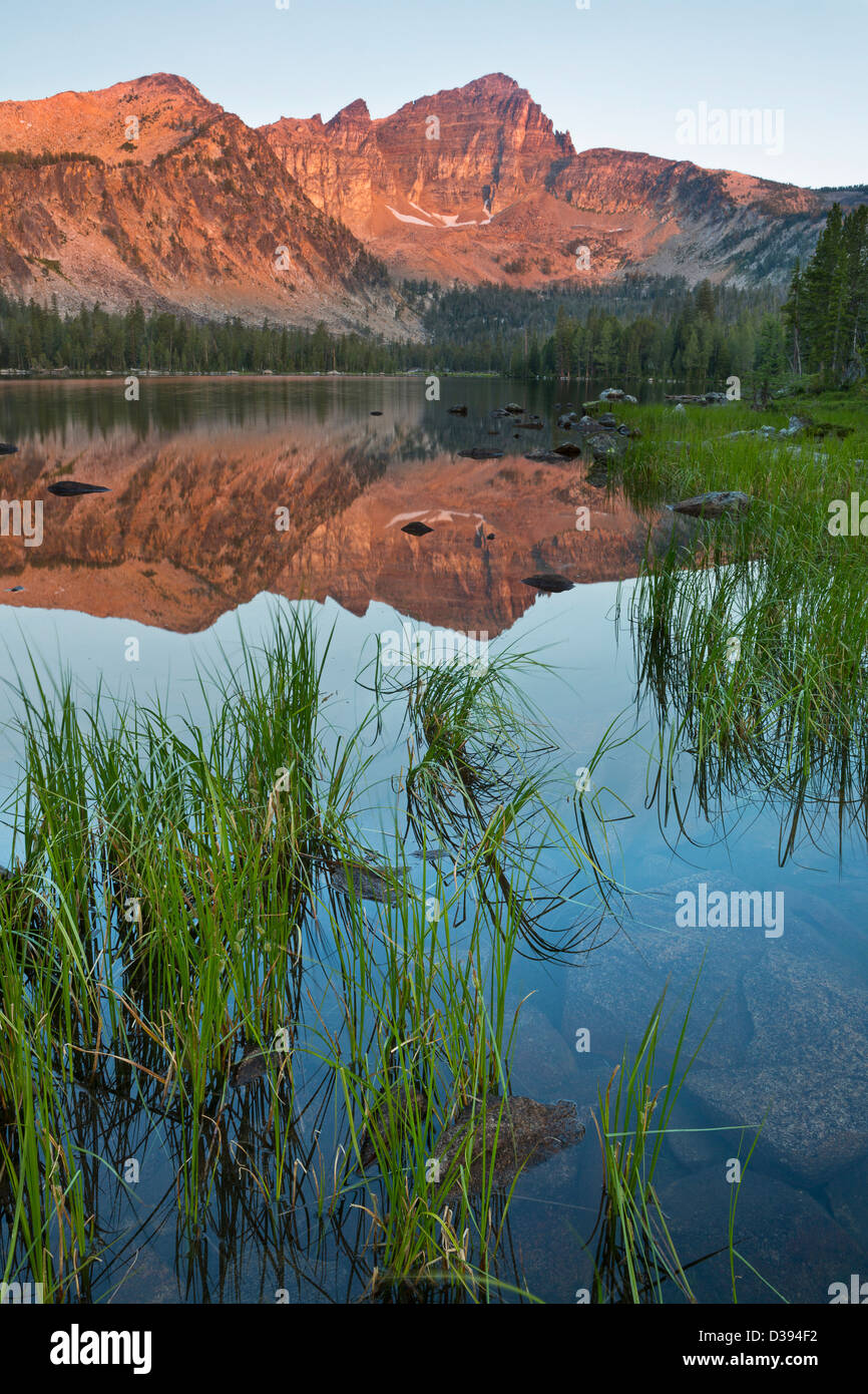 Warren Peak and Warren Lake in the Anaconda Pintler Wilderness of ...