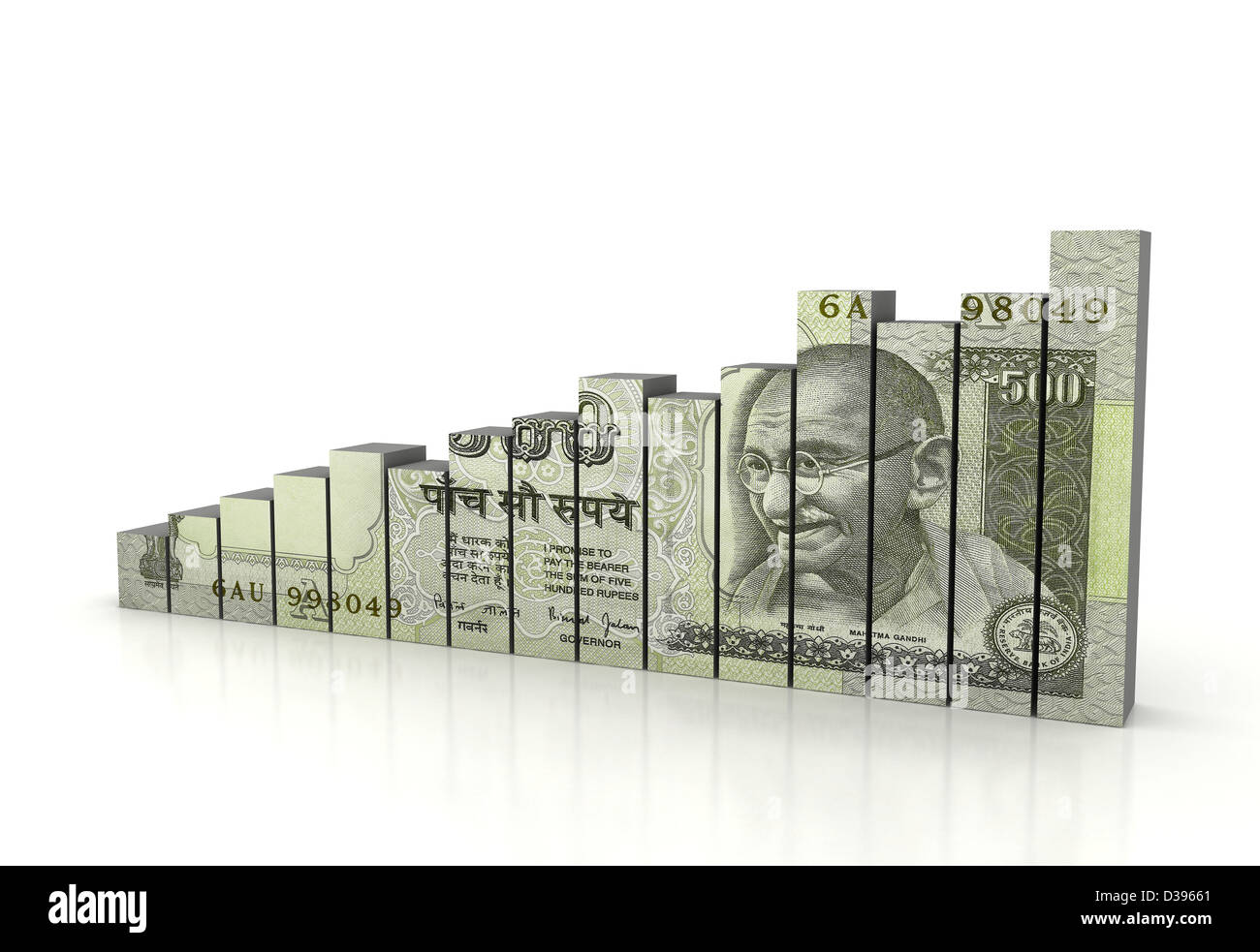 Indian currency representing financial growth Stock Photo - Alamy