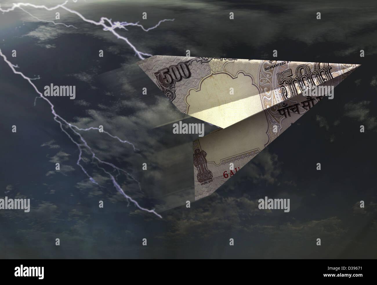 Flying banknote hi-res stock photography and images - Alamy