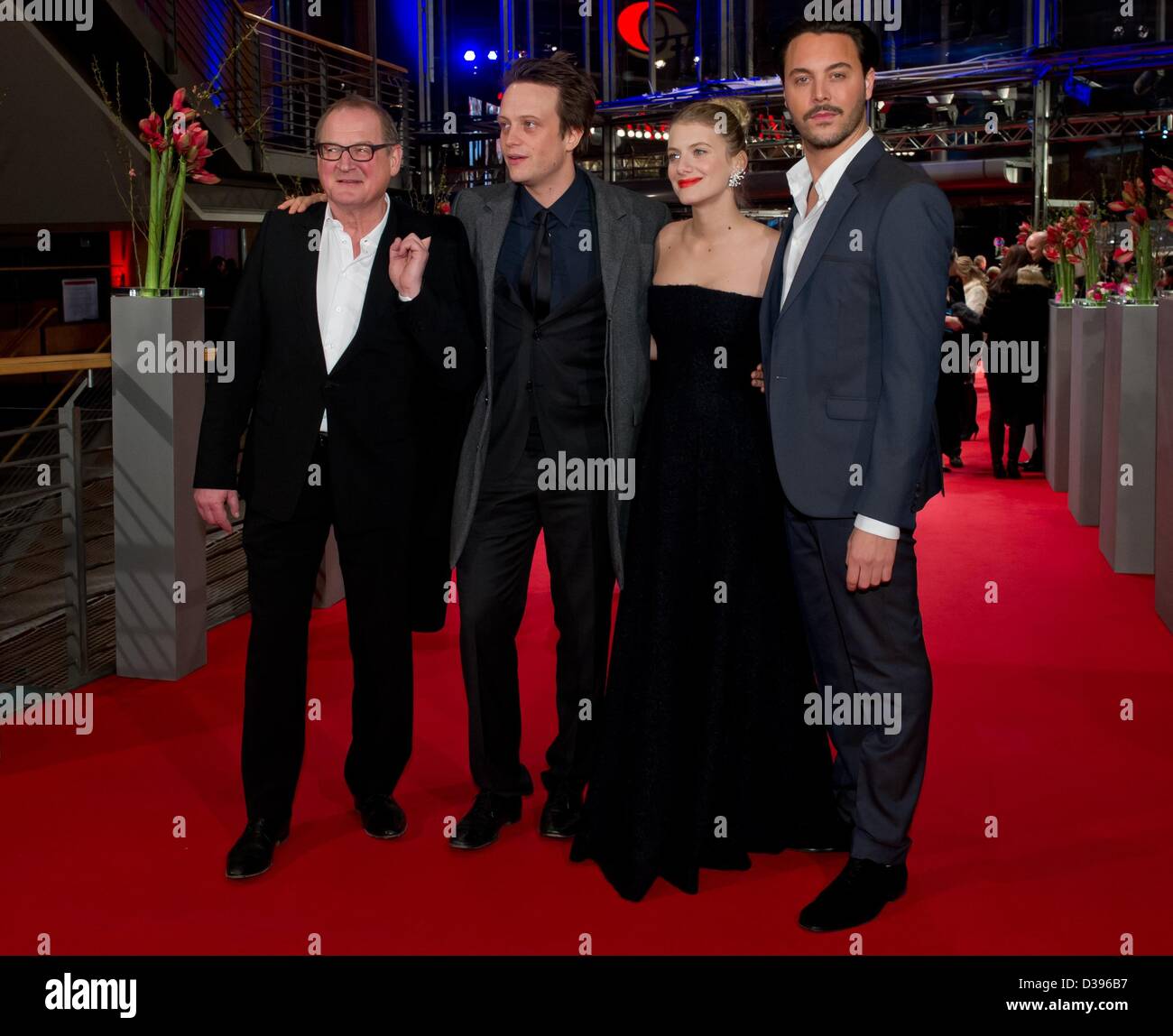German actors Burghart Klaussner (L-R), August Diehl, French actress ...