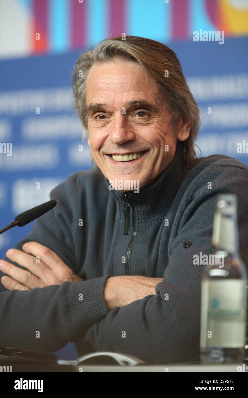British actor Jeremy Irons attends the press conference for the movie ...