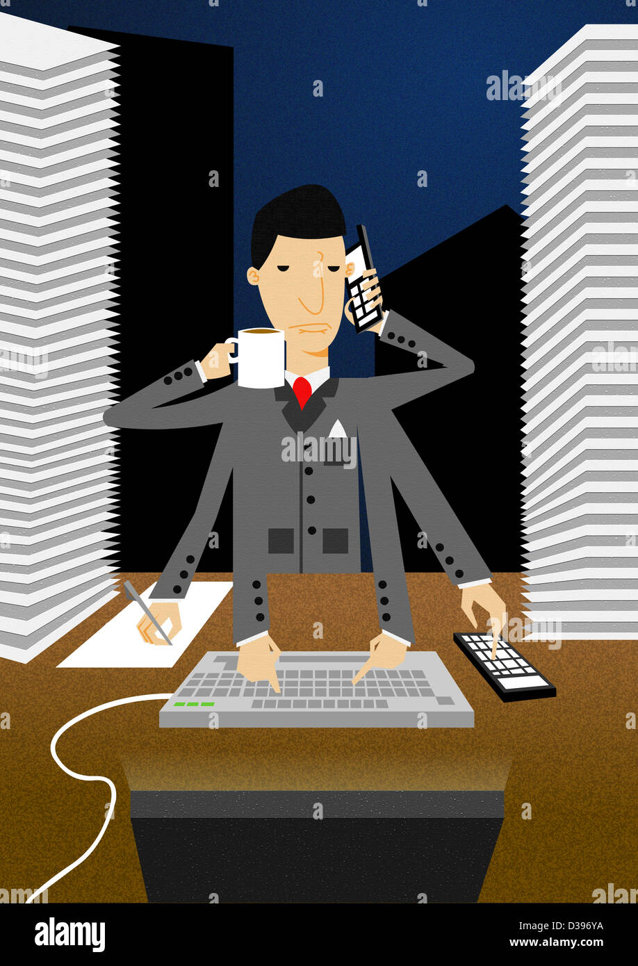 Desktop multi tasking hi-res stock photography and images - Alamy