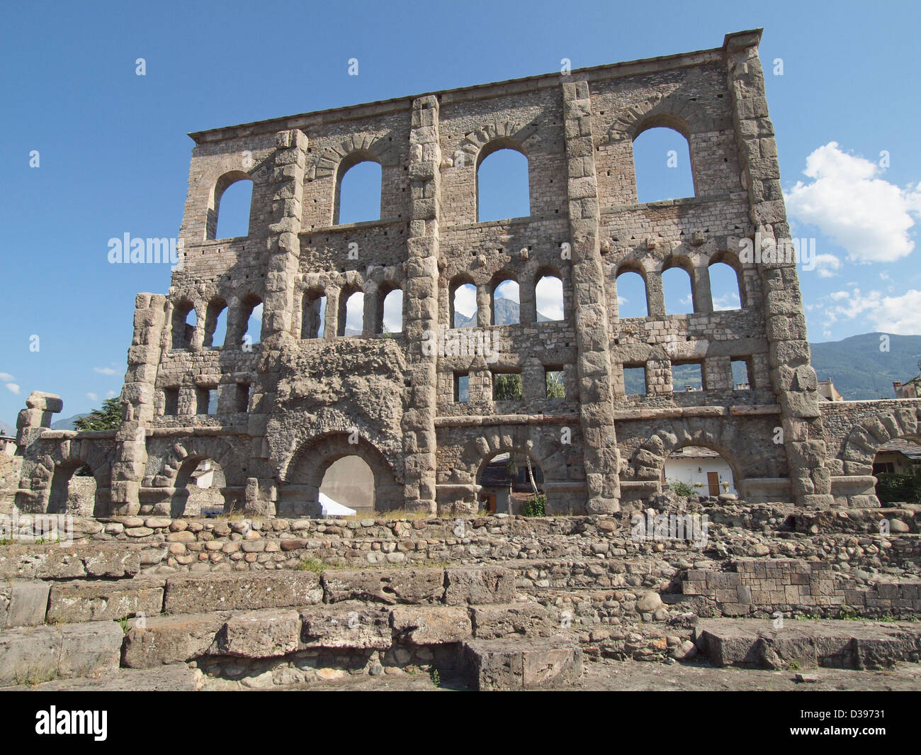 Roman Theatre, Aoste Stock Photo - Alamy