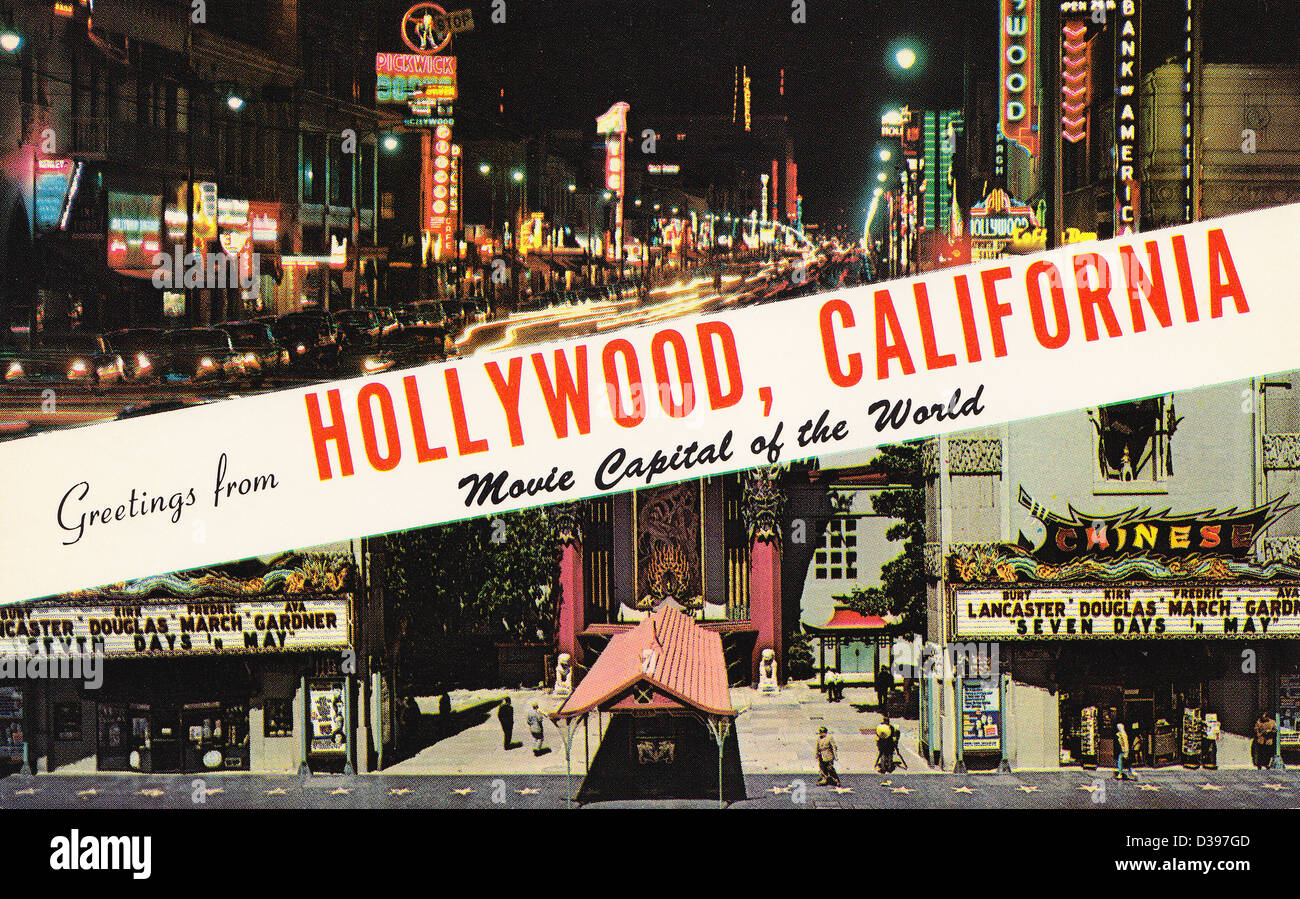Postcard california hi-res stock photography and images - Alamy