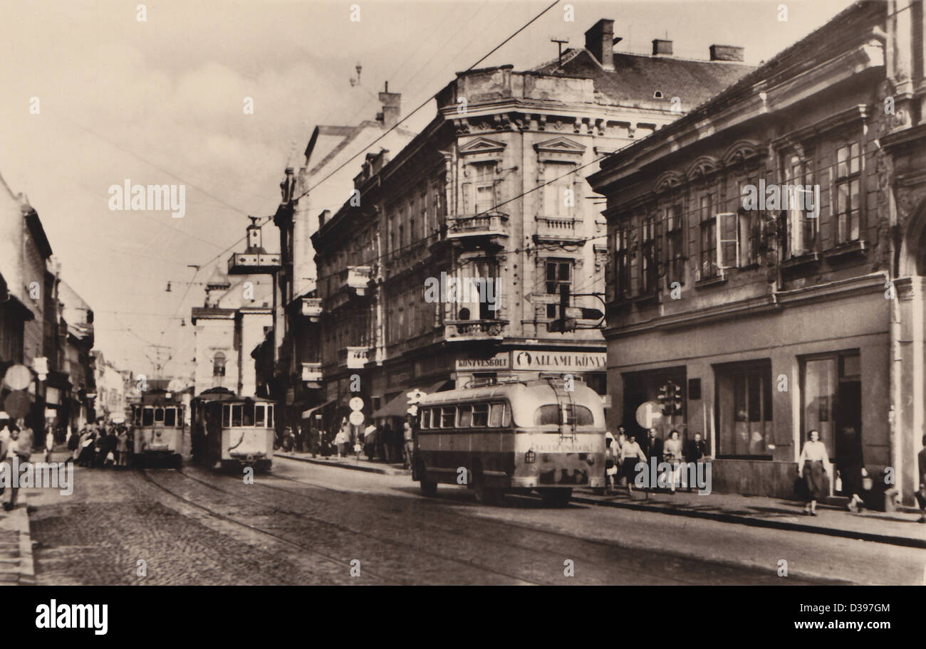 Old Budapest picture, from around 1940 Stock Photo - Alamy
