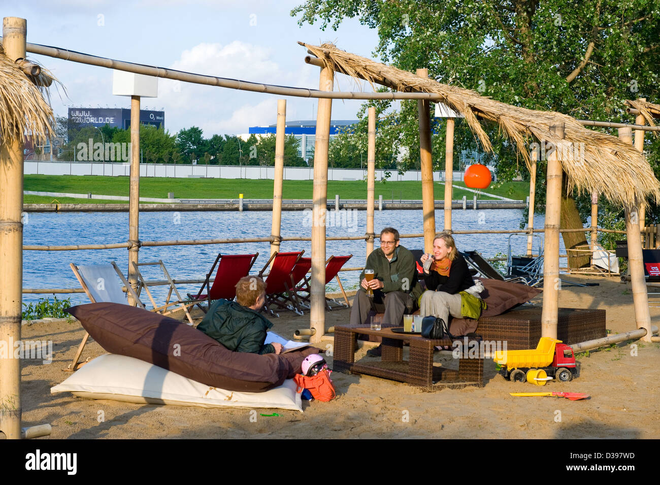 Berlin, Germany, the Sage Terrace restaurants, street Koepenicker Stock ...
