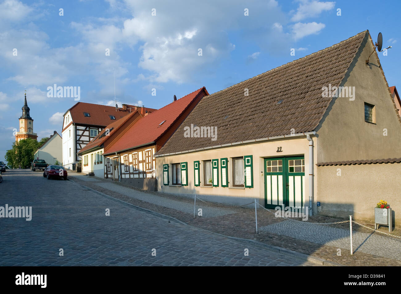 Templin, Germany, apartment houses in the historic city of Templin ...
