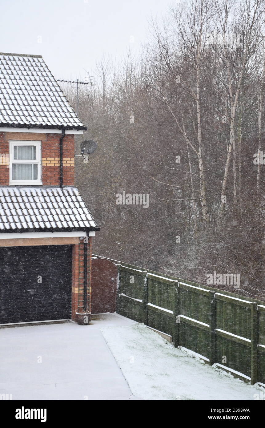 Snow Storm in Beverley Stock Photo - Alamy