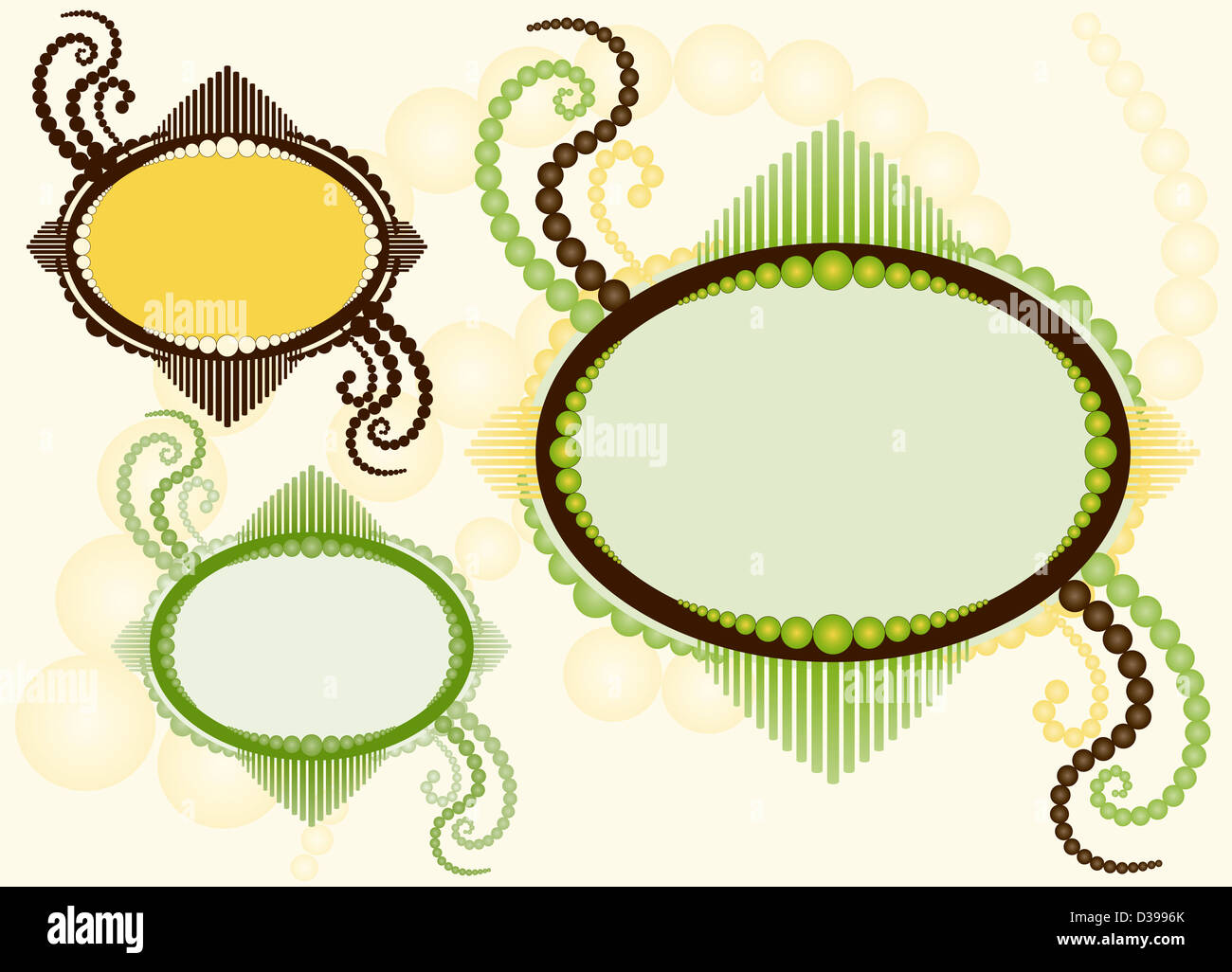 Oval frame illustration hi-res stock photography and images - Alamy