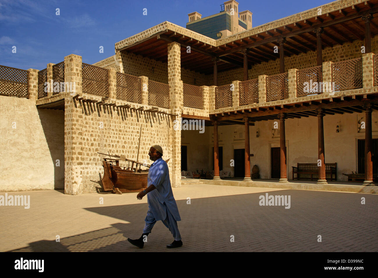 UAE Emirate of Sharjah Al Qasaba Square Heritage Area Beit Al Naboodah ...