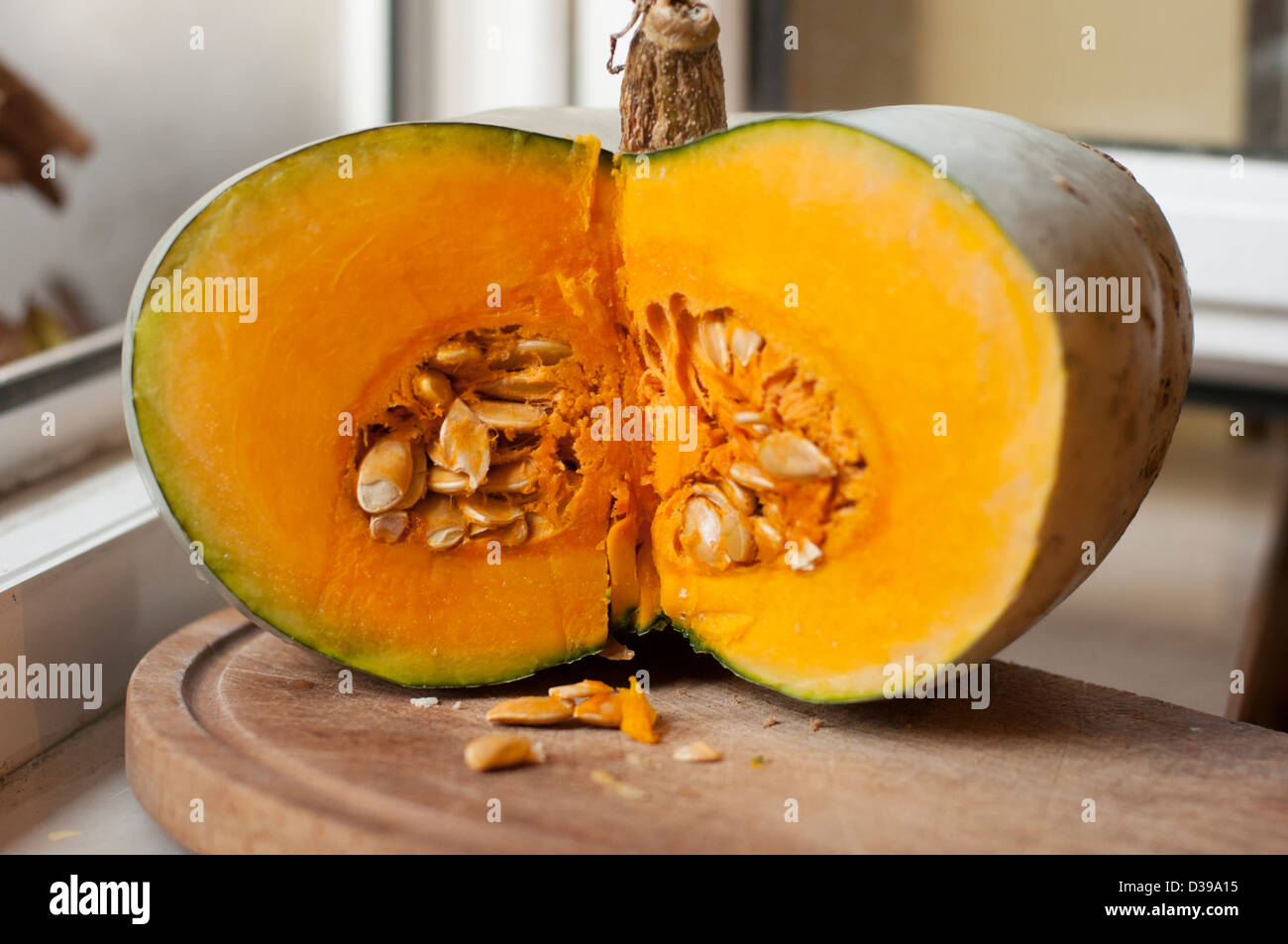 cut up pumpkin Stock Photo - Alamy