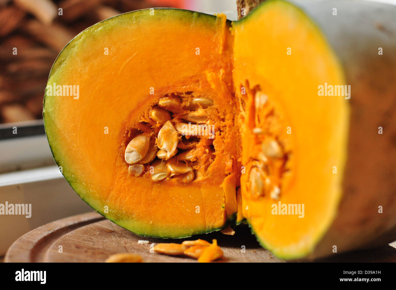 cut up pumpkin Stock Photo - Alamy