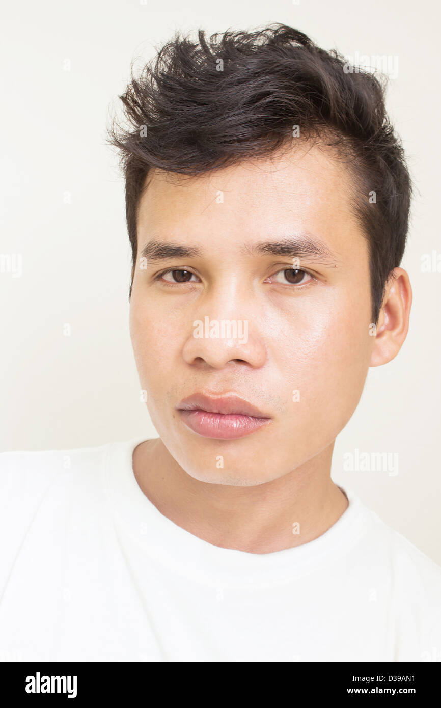 Asian Man Face Stock Photo - Alamy