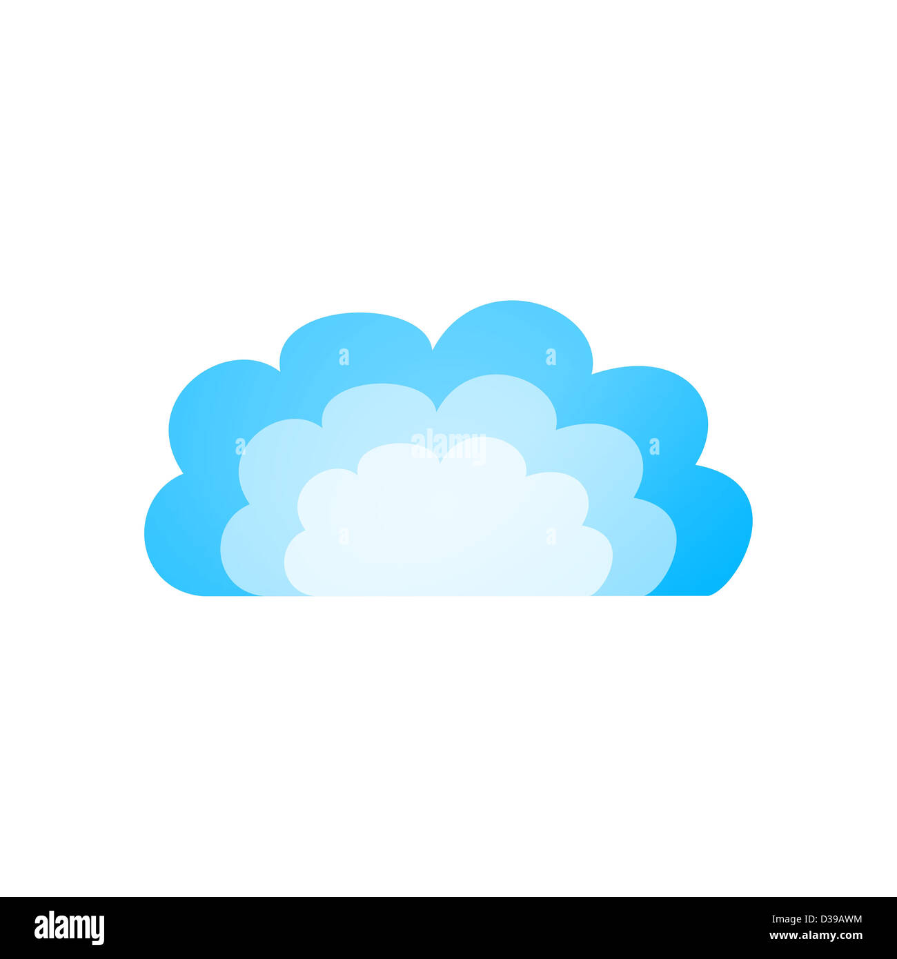 Conceptual illustration of rain clouds on a plane background Stock ...