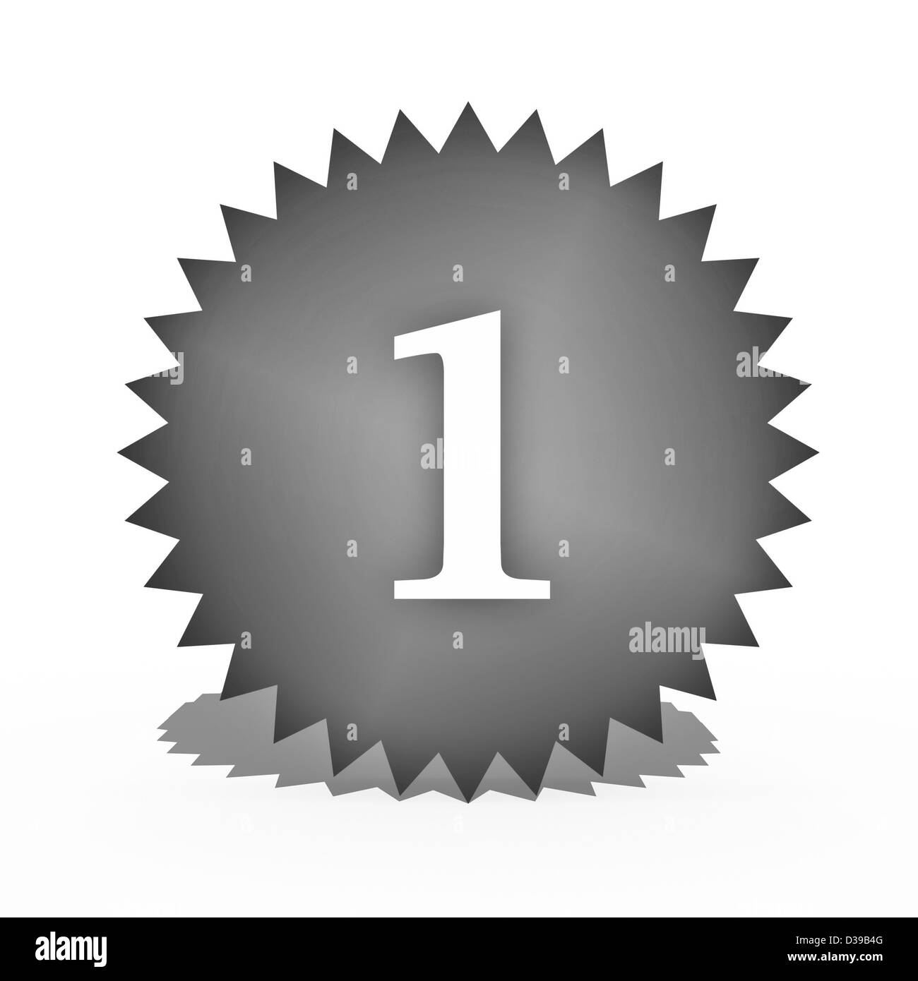 A 3d multi point star on a white background Stock Photo - Alamy