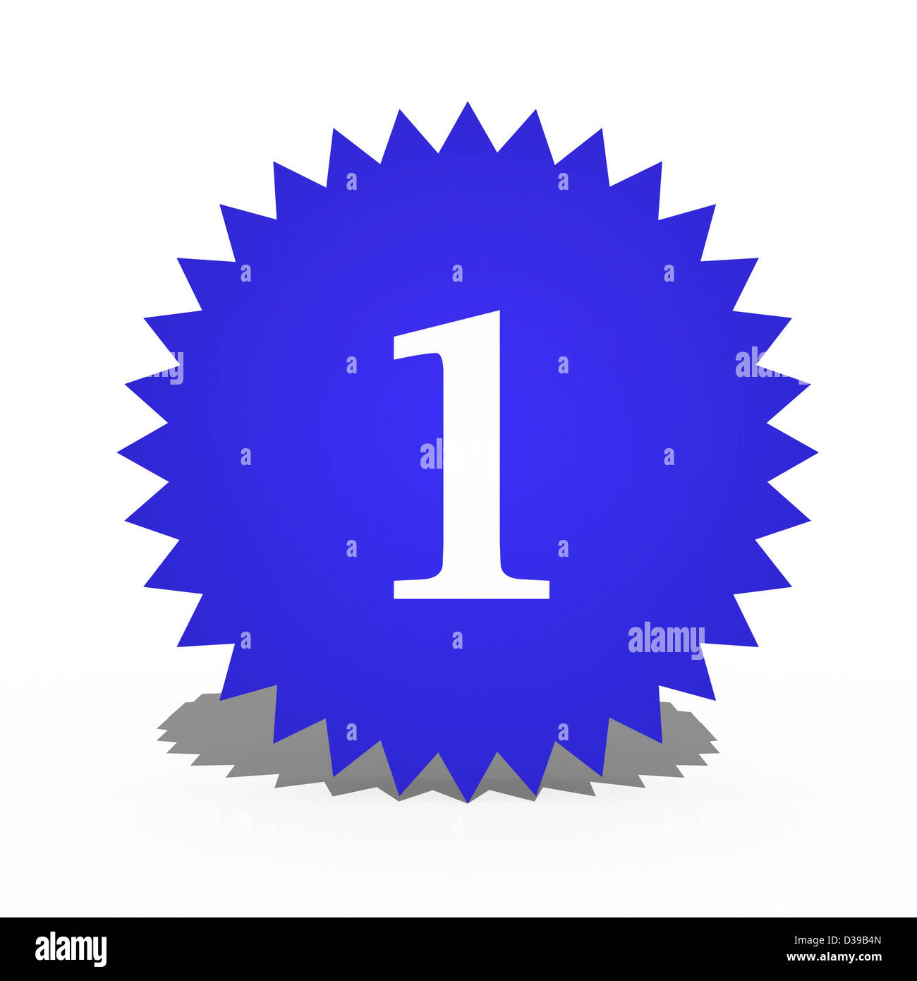 A 3d multi point star on a white background Stock Photo - Alamy