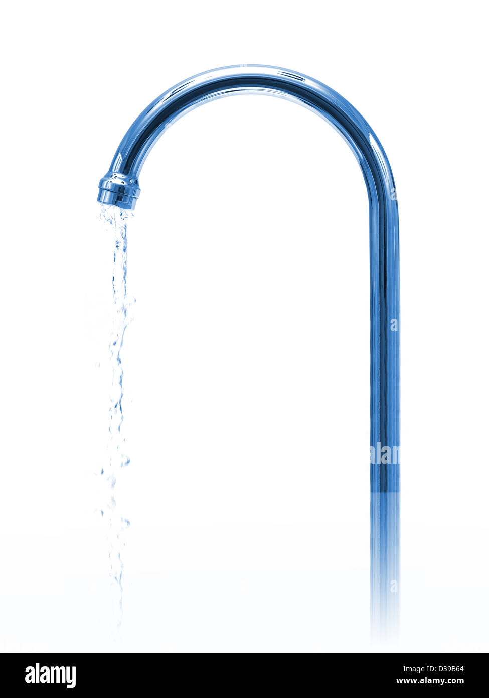 Water faucets isolated against a white background Stock Photo - Alamy