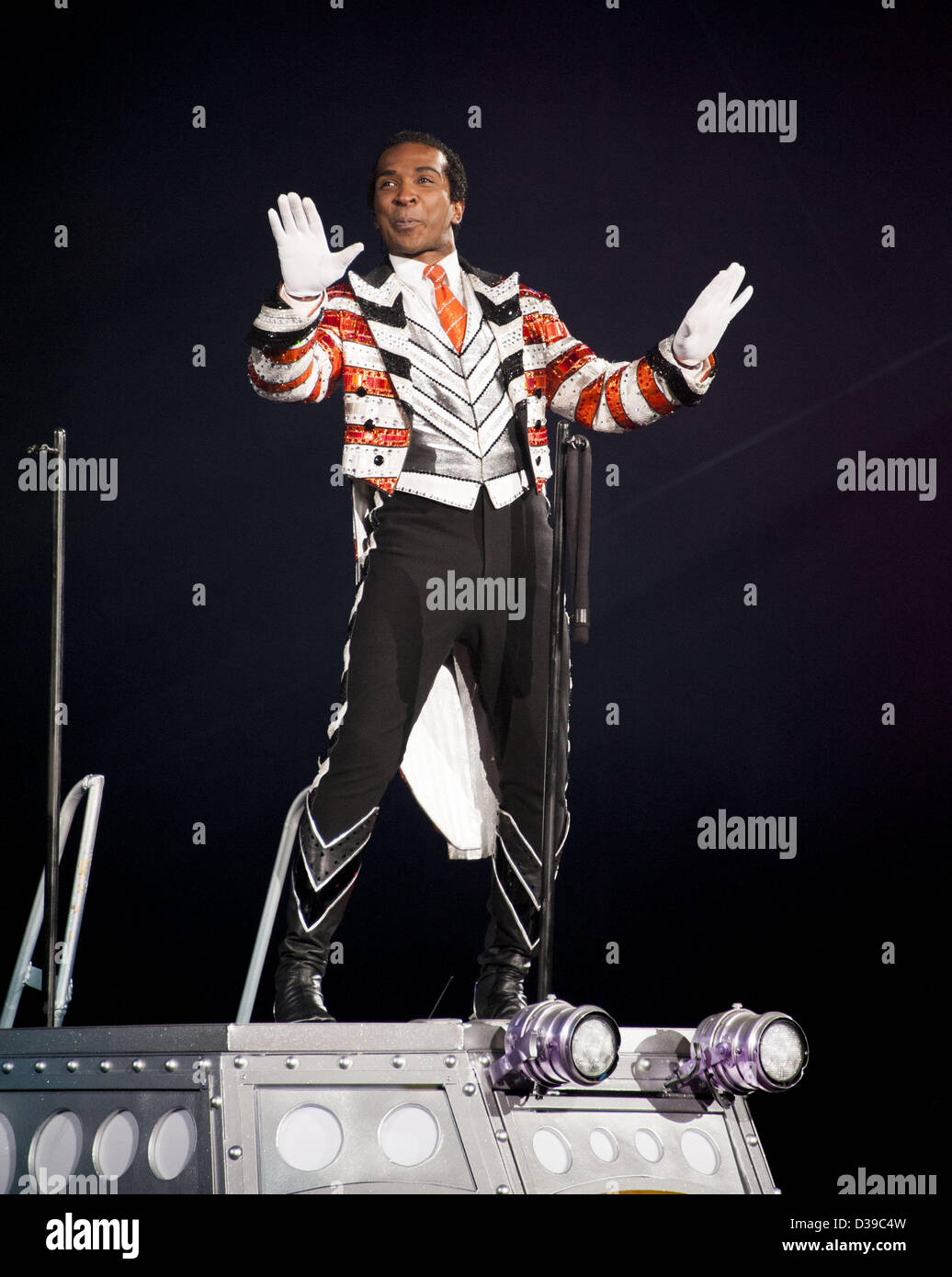 Philadelphia, Pennsylvania, USA. 13th February 2013. Ringmaster, ANDRE ...